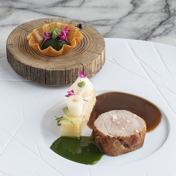 Recettes de chefs | Carré de veau, tarte de blettes et céleri | METRO