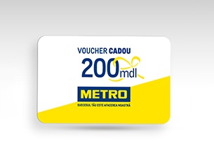Voucher METRO - un cadou util. Află mai multe | Metro
