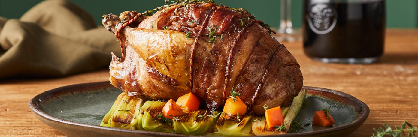 Fazant in spek uit de oven