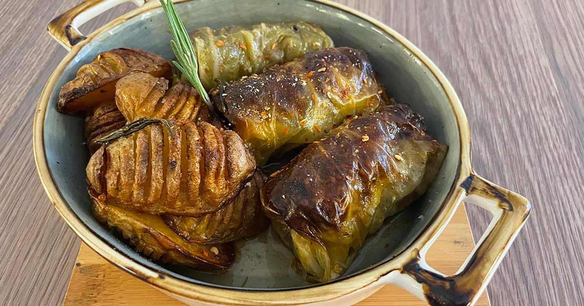 Posne sarme sa heljdom